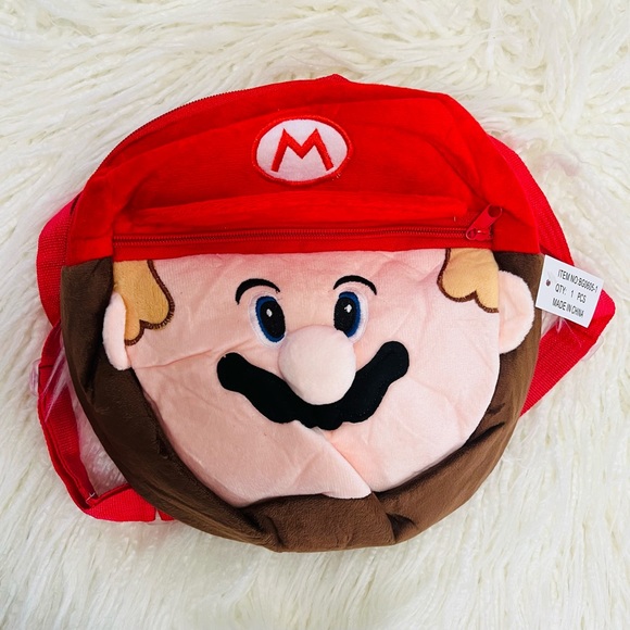 Accessories | Nwt Mario Plush Backpack | Poshmark